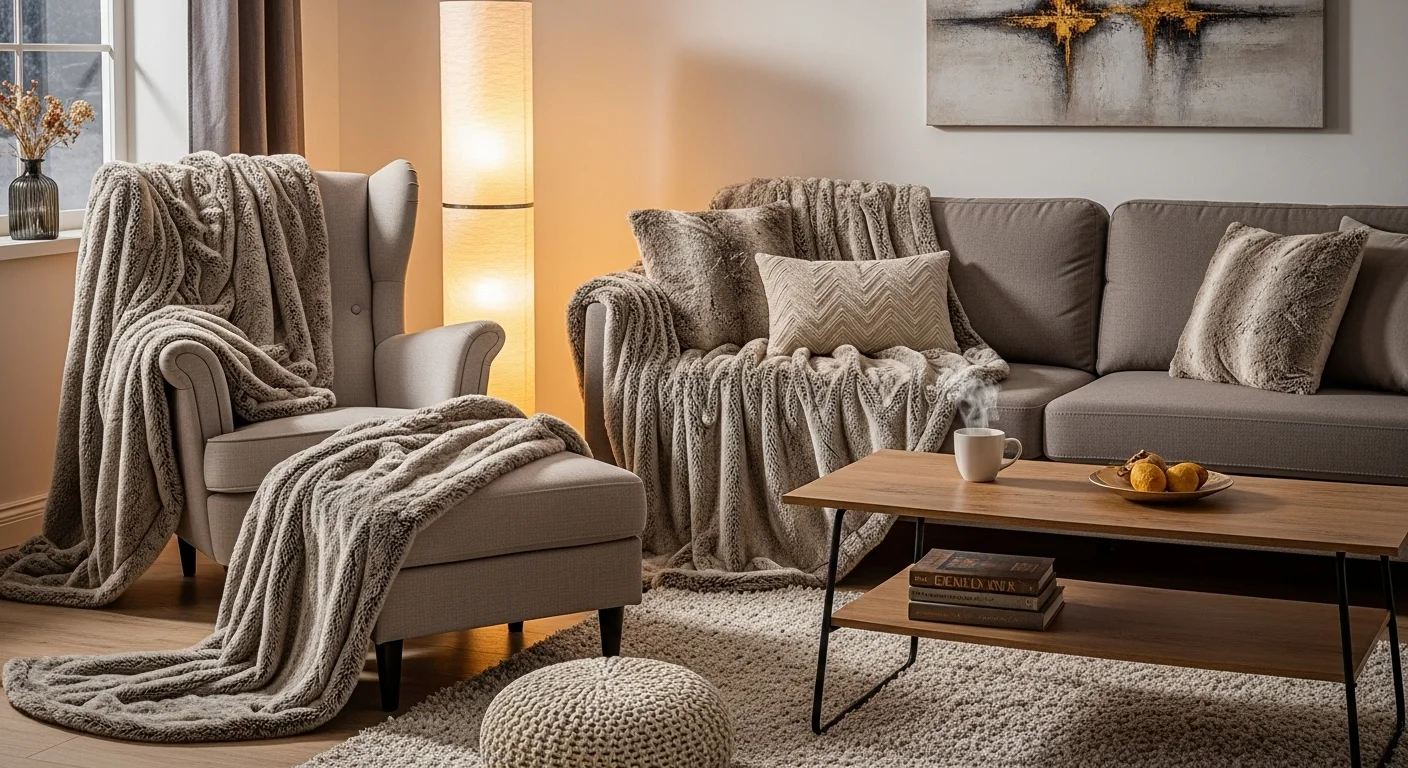 23 Cozy Winter Faux Fur Throws That Transform Any Room - decorpreview.com