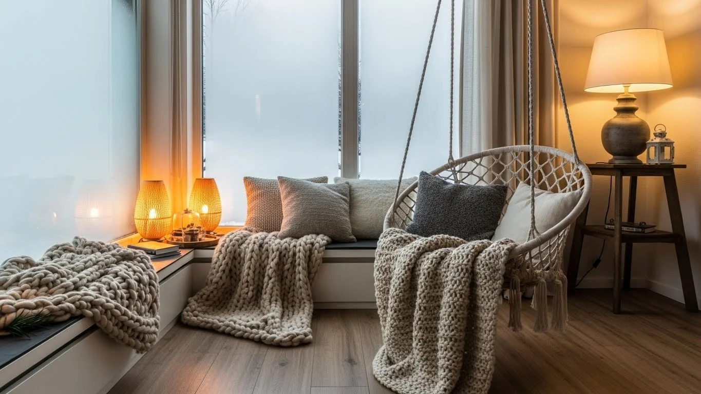 21 Whimsical Winter Swing-Chair Nook Ideas That Feel Like Retreat ...